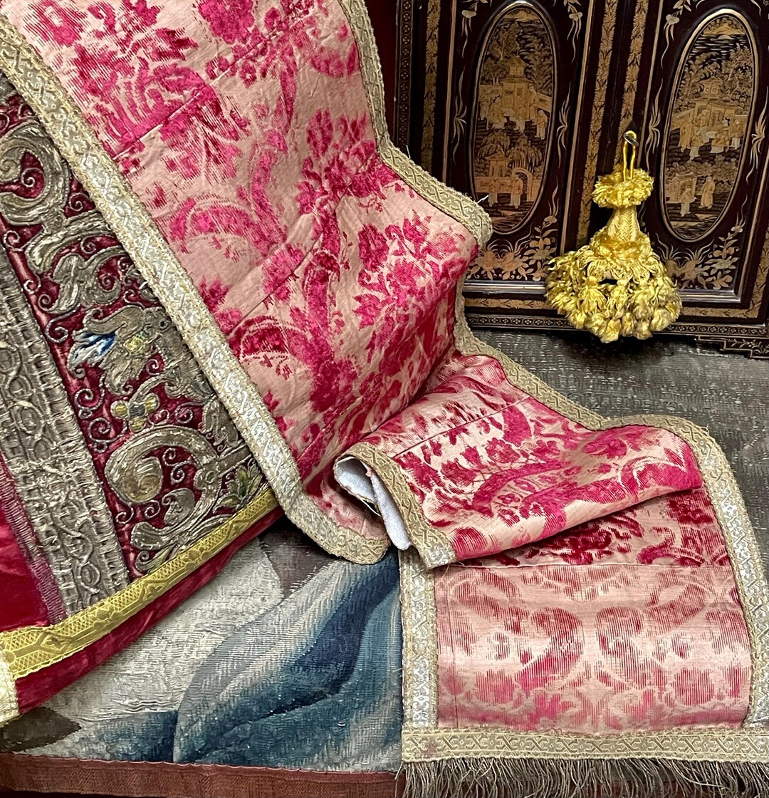 Antique Table Runner 17th Century Velvet - Etsy