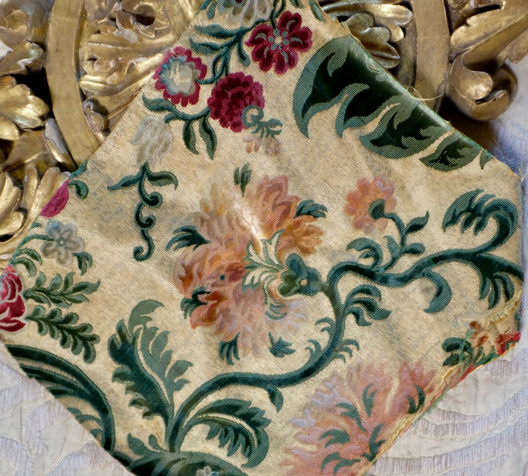 18th Century Cisele Silk Jardiniere Velvet Genoa - Etsy