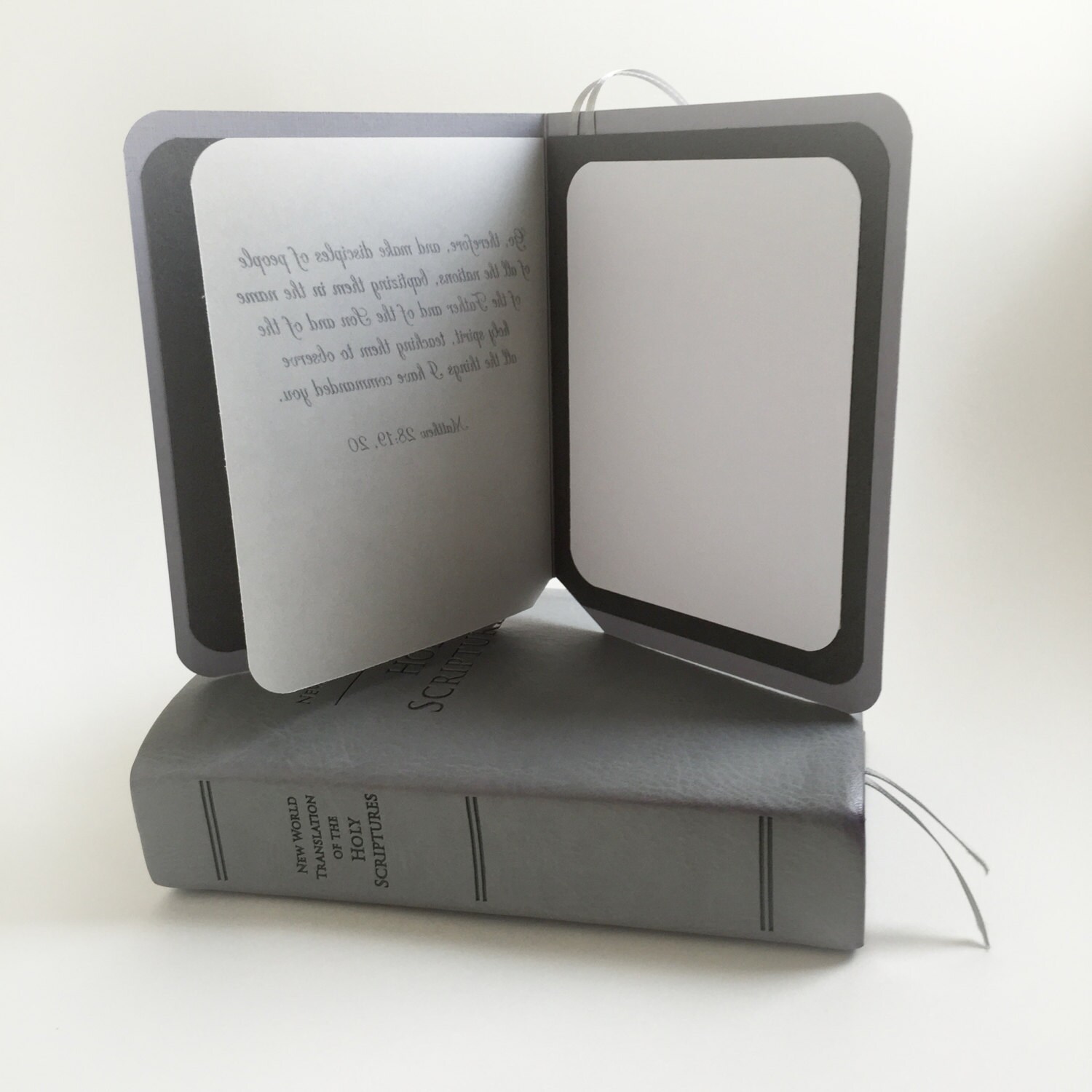 JW Gift | Scripture Handmade Card | New World Translation Bible Replica ...