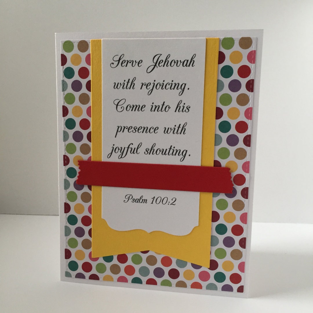 JW Serve Jehovah Service Pioneer Handmade Card - Etsy