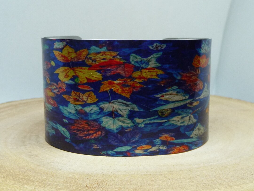 Fall Leaves Cuff Bracelet. 2 Options. Unique Design. Jewlery Gift Idea ...
