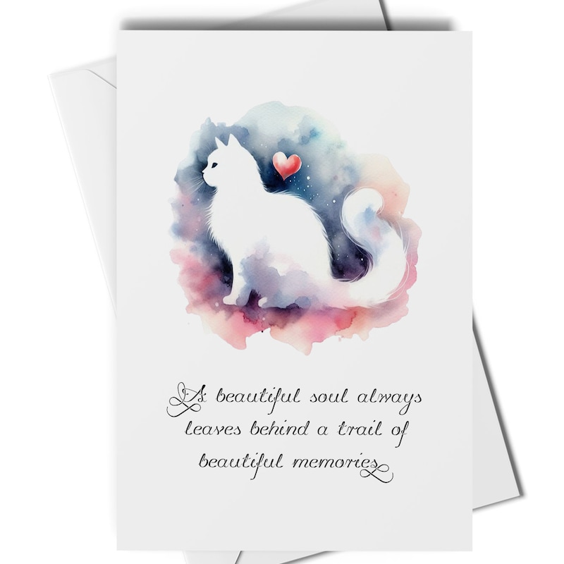 White Cat Bereavement - Etsy