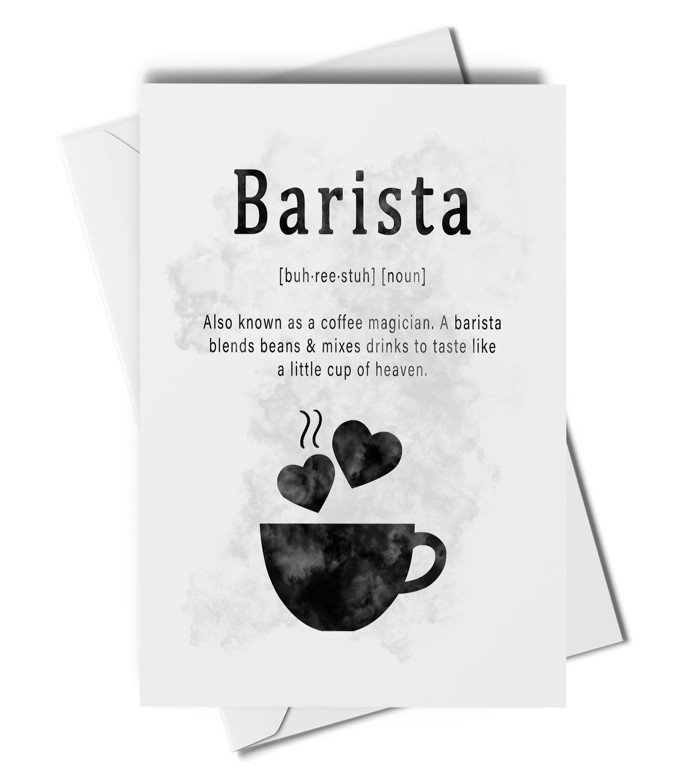 Barista Definition Card or Art Print, Gift for Barista, Card for ...