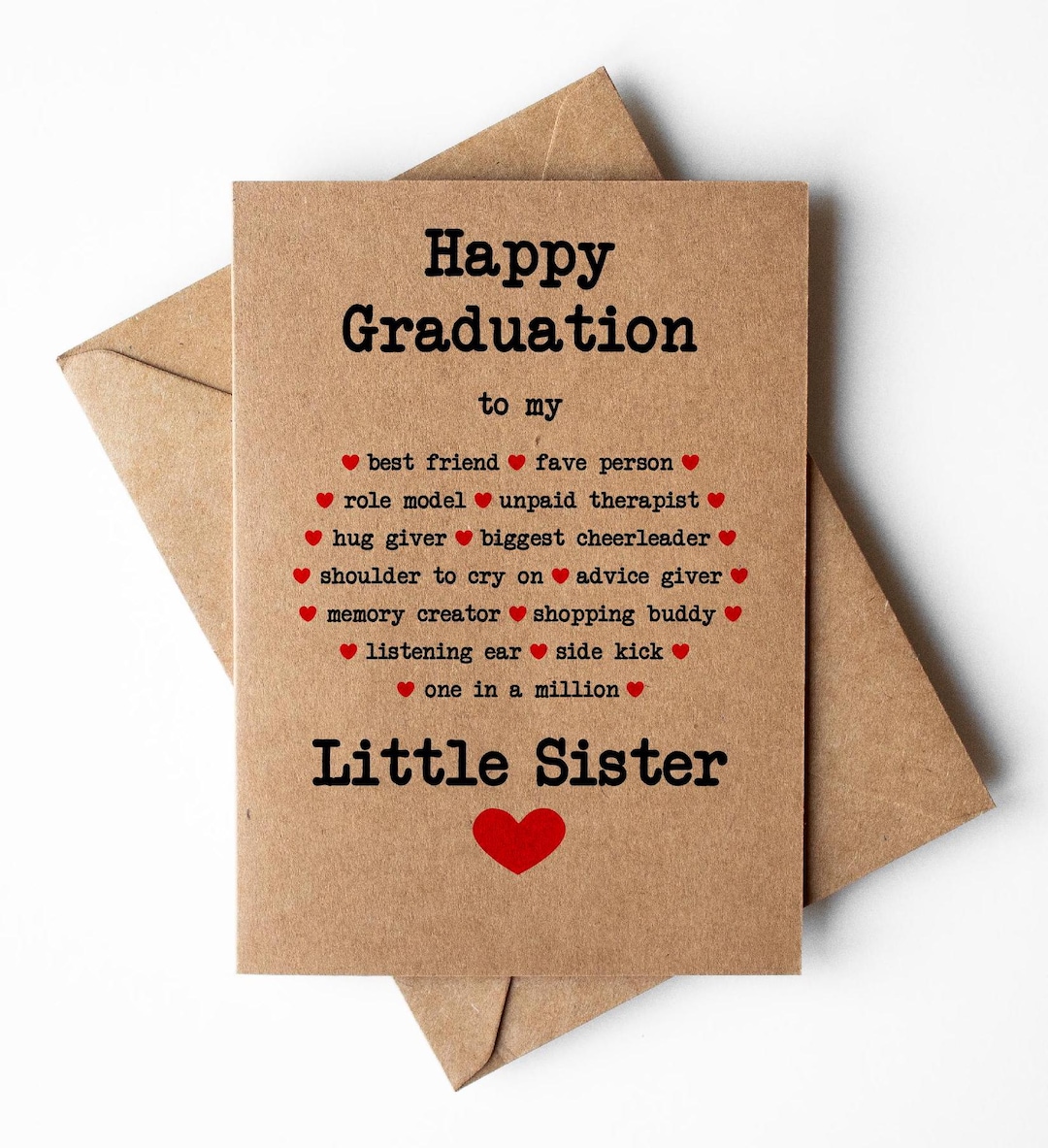 Graduation Card for Little Sister, Congratulations Sister on the ...