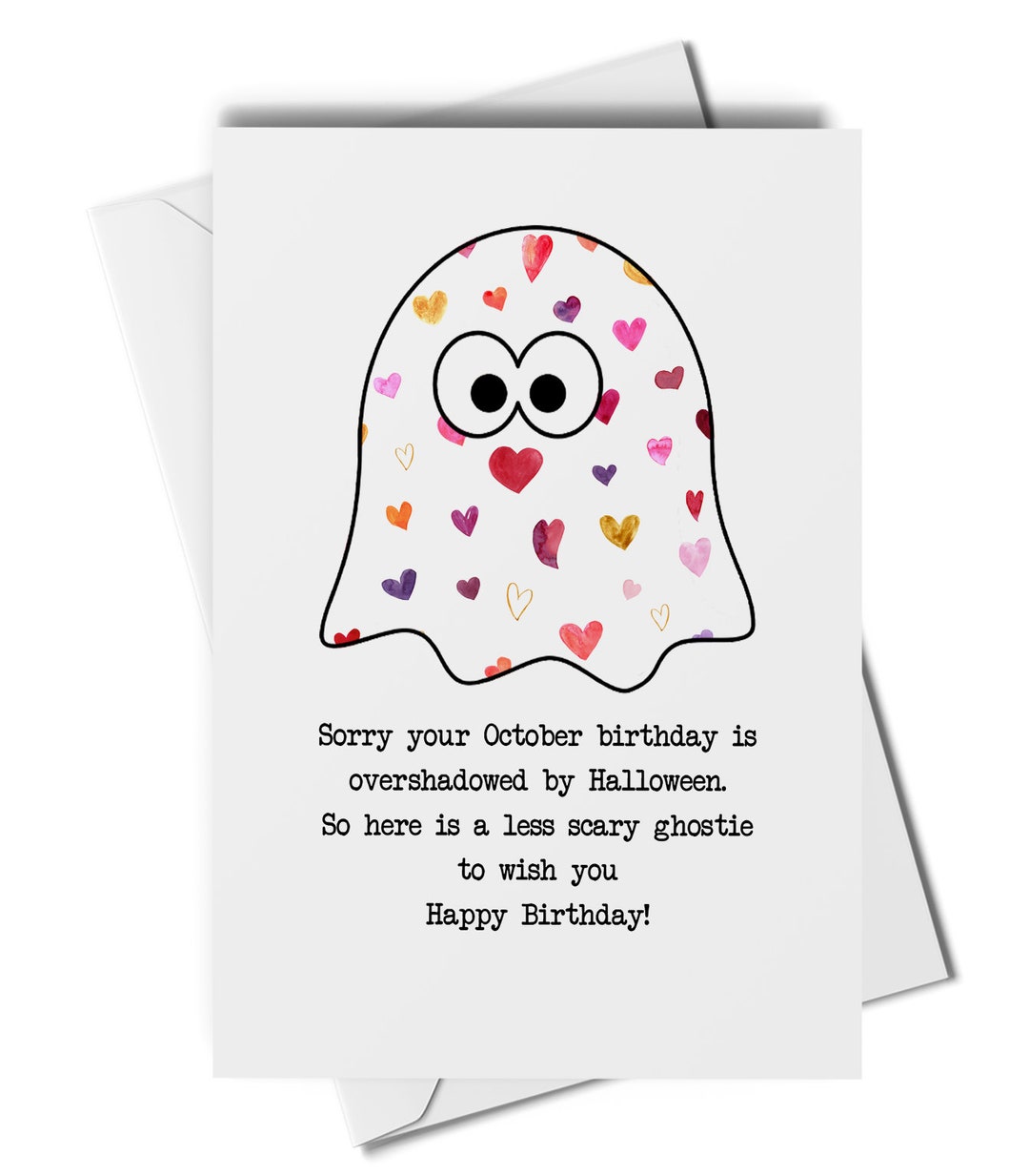 Funny October Birthday Card, Birthday Overshadowed by Halloween Card ...