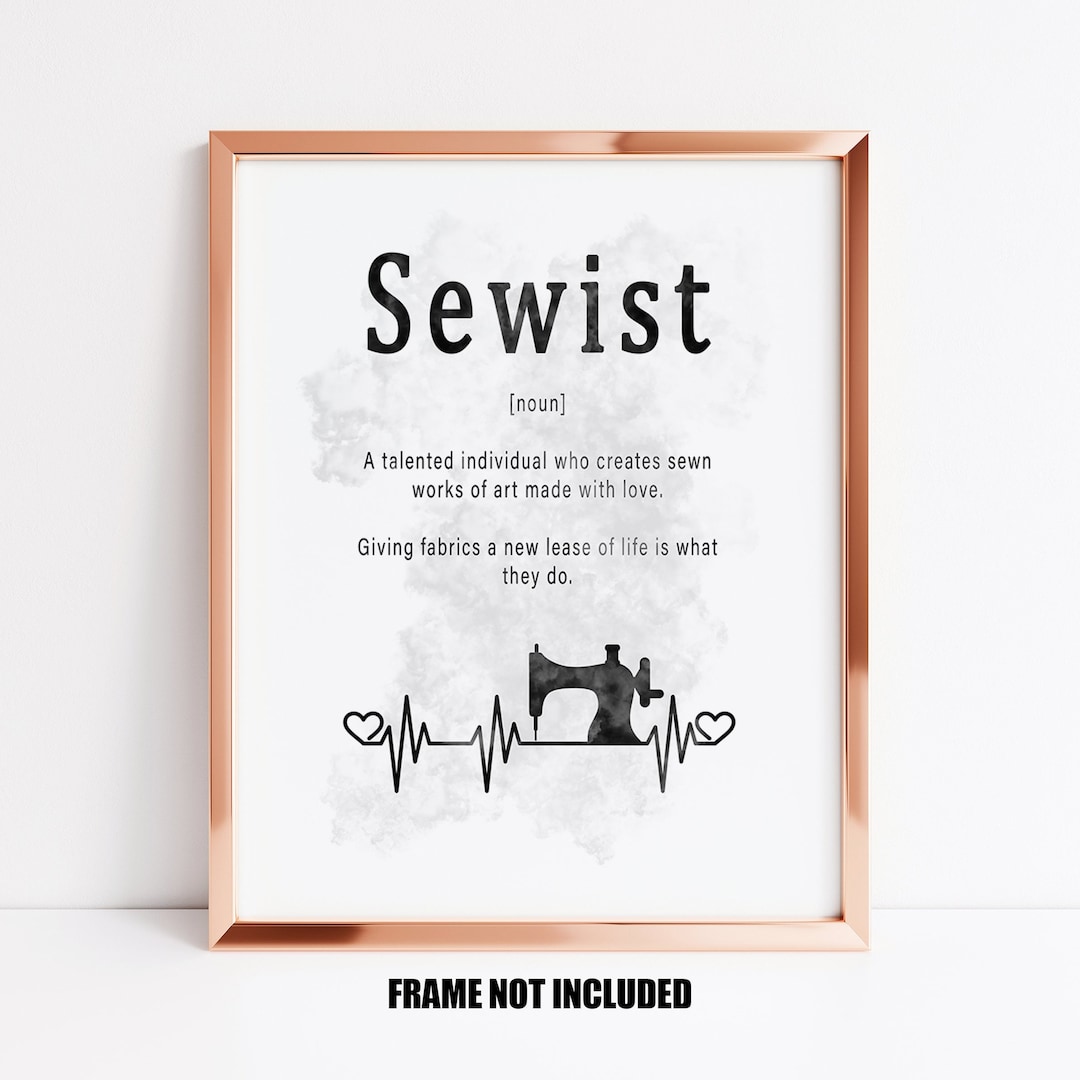 Sewist Definition Card or Art Print, Sewist Card for Any Occasion ...