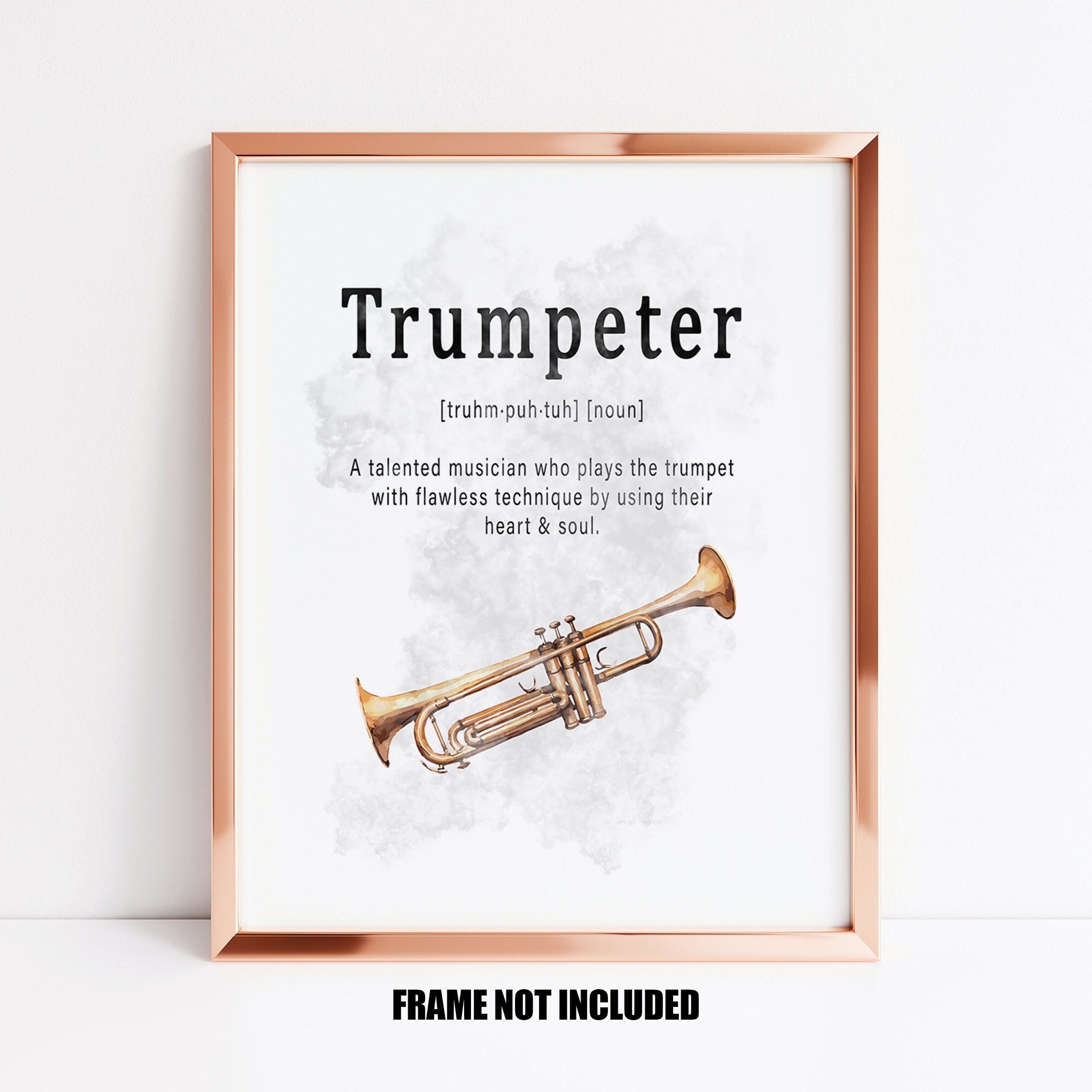 Trumpeter Definition Art Print Gift for Trumpet Player Music - Etsy