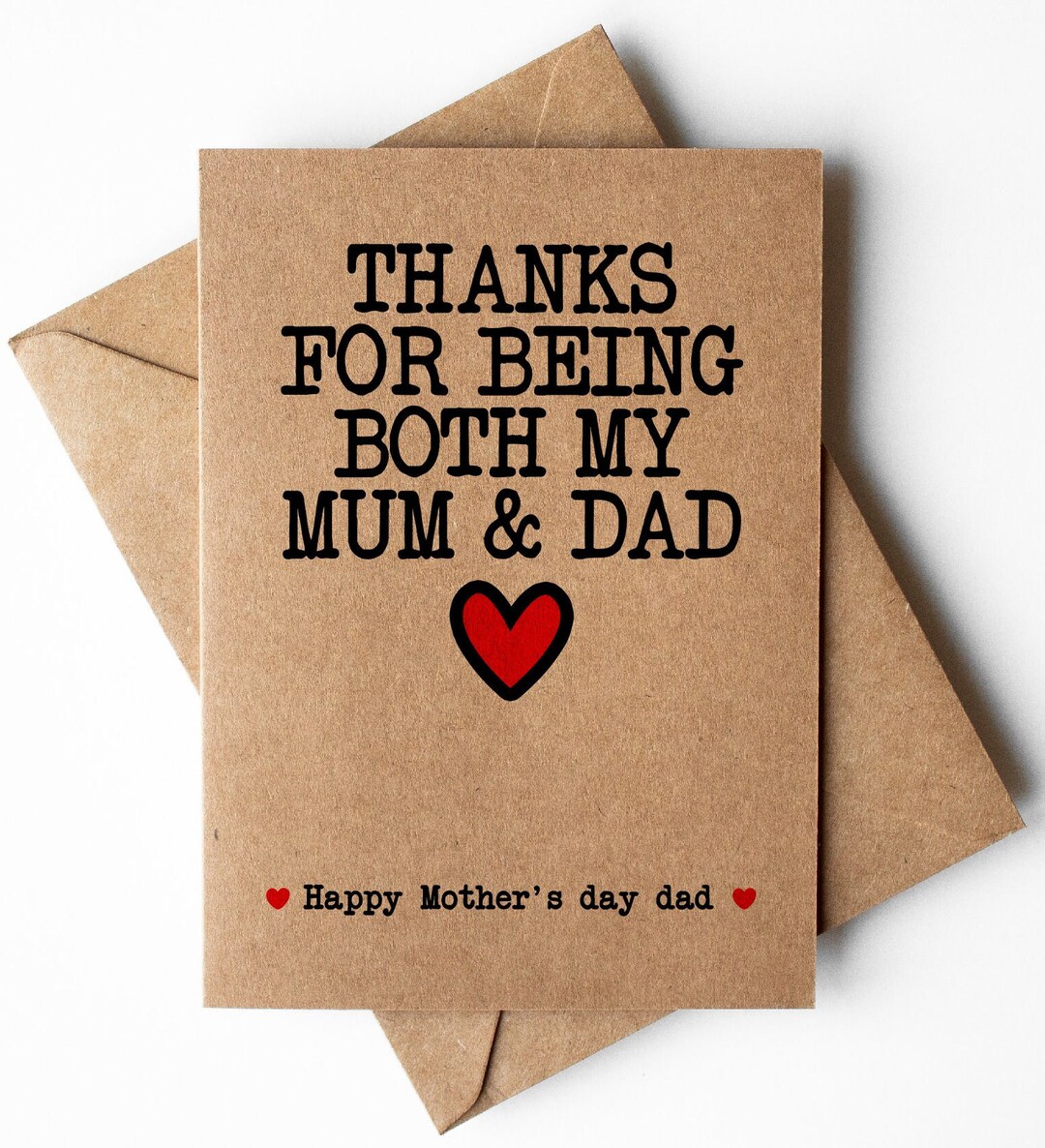 Happy Mother's Day Dad Card, Dad on Mother's Day Gift, Single Parent ...
