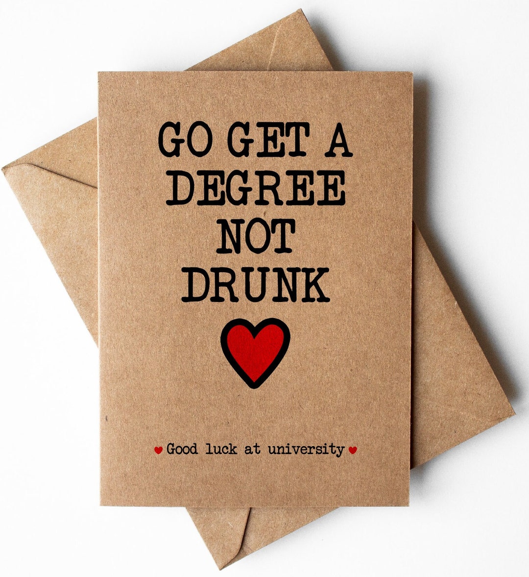 Funny Good Luck at University Card, Go Get a Degree Card, off to Uni ...