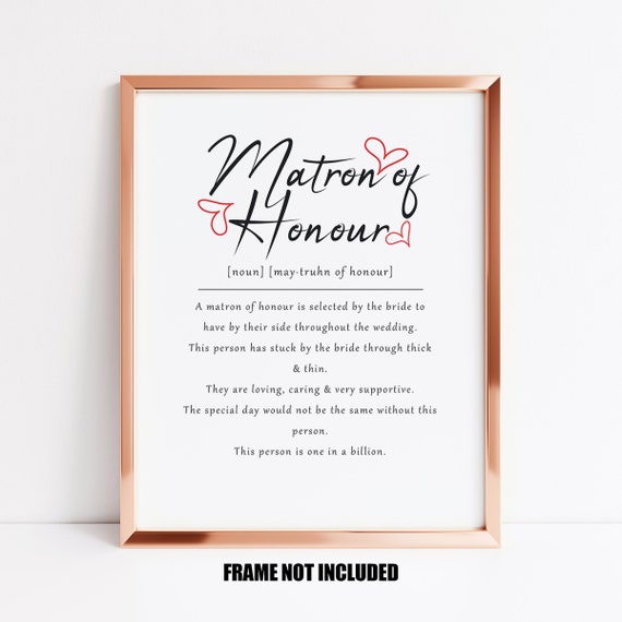 Matron Of Honour Quotes