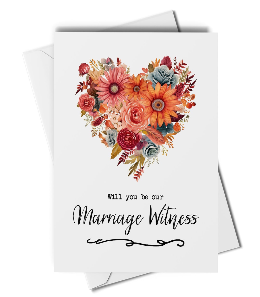Will You Be Our Marriage Witness Card, Witness to Our Wedding ...