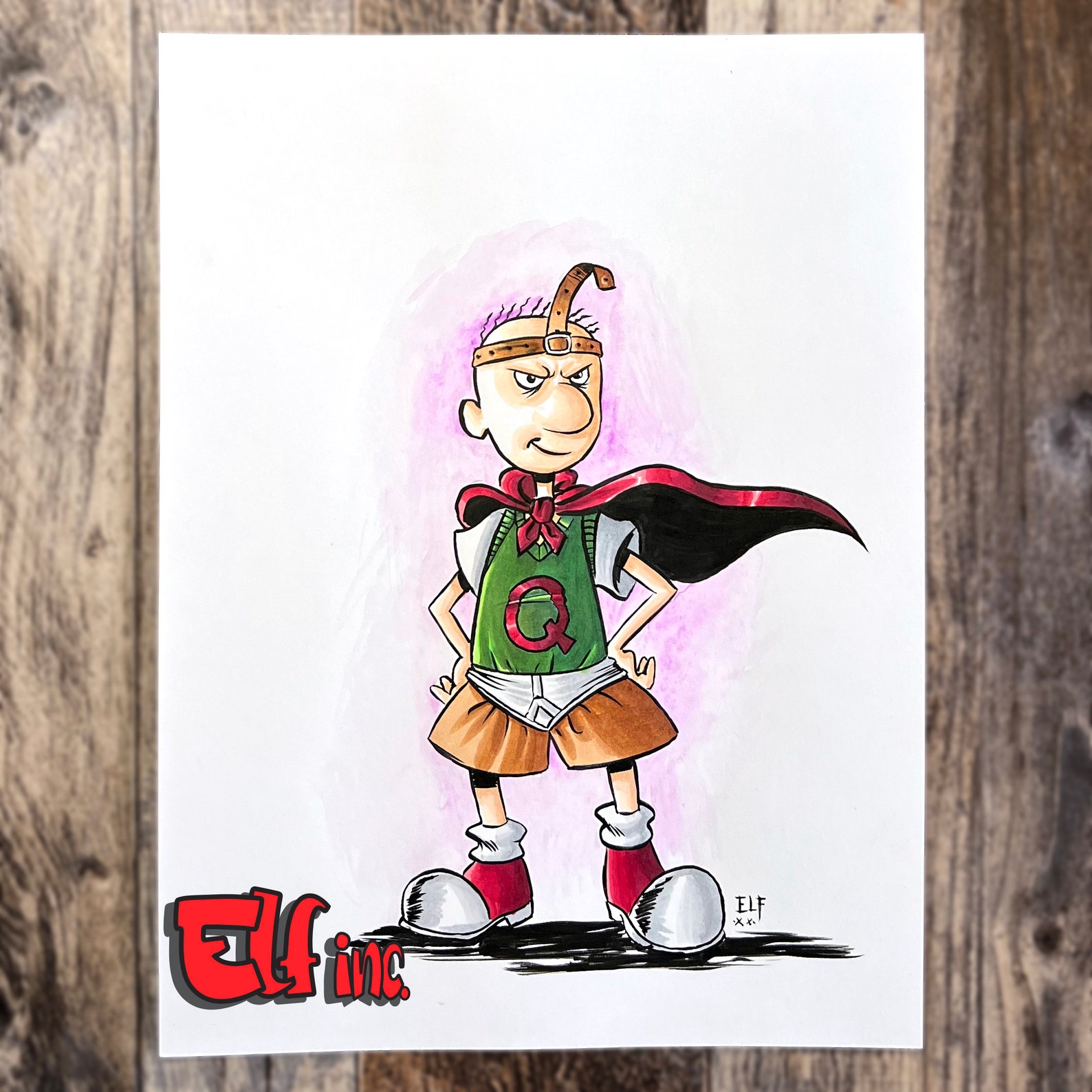 Quailman Doug Cartoon Original Art by elf - Etsy
