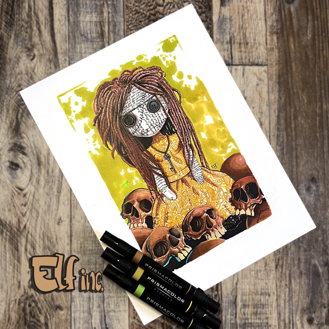 Pandora Prose | Goth Doll | Original Art by “elf” - Etsy
