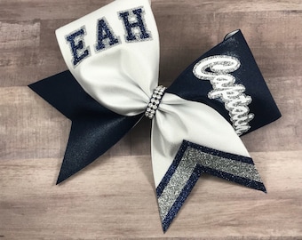 Navy Cheer Bow - Etsy