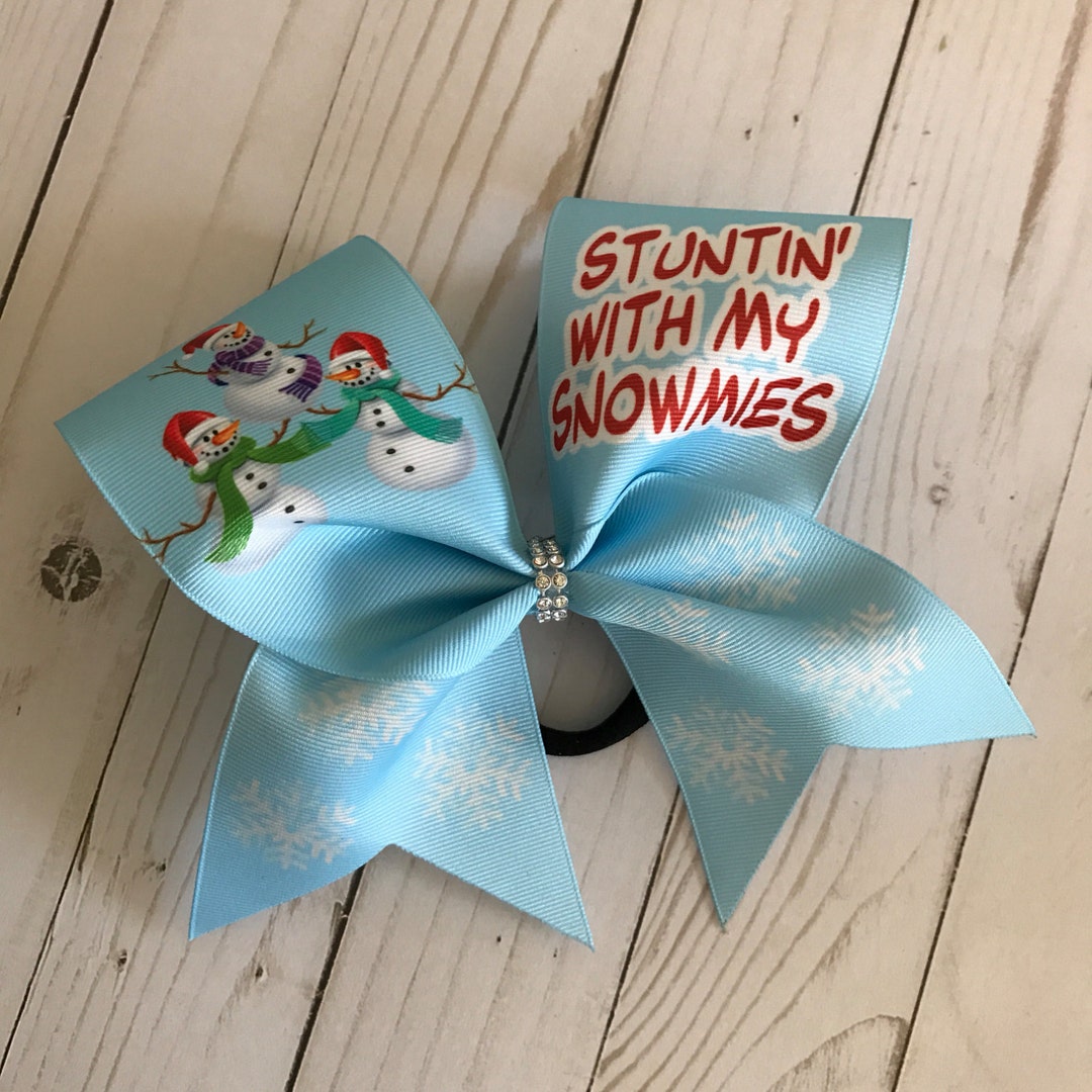 Stuntin With My Snowmies, Snowman Cheer Bow. Perfect Gift for Your Pod ...