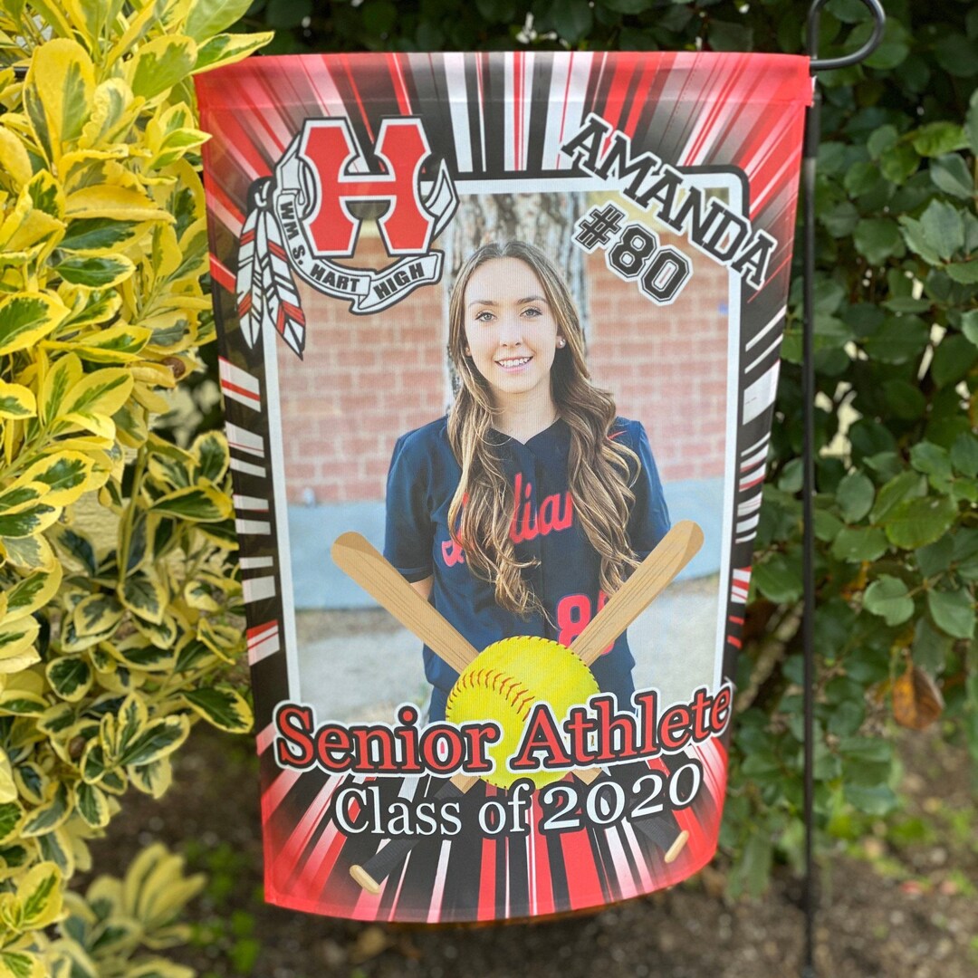 This is the Perfect Senior Flag for Your Varsity Softball Player. Can ...