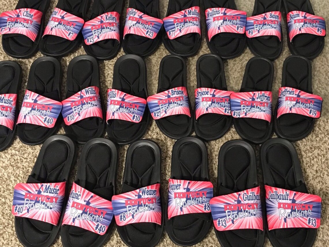 New Style Custom Softball Sandals Custom Softball Slides - Etsy