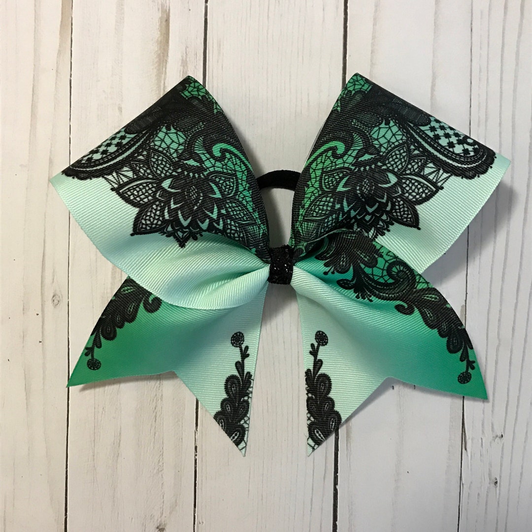 Gorgeous Lace Cheer Bow. Available in Any Color Also Available in ...