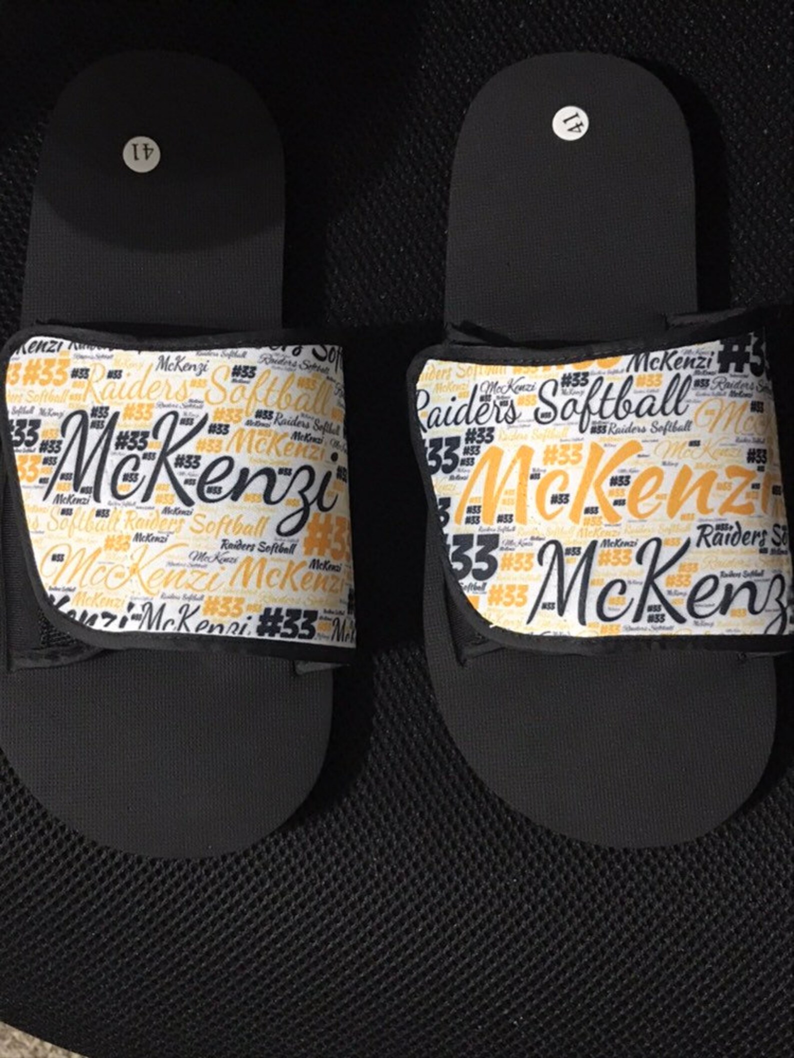Custom Softball Sandals, Custom Slides, Slides With Name , Sandals With ...