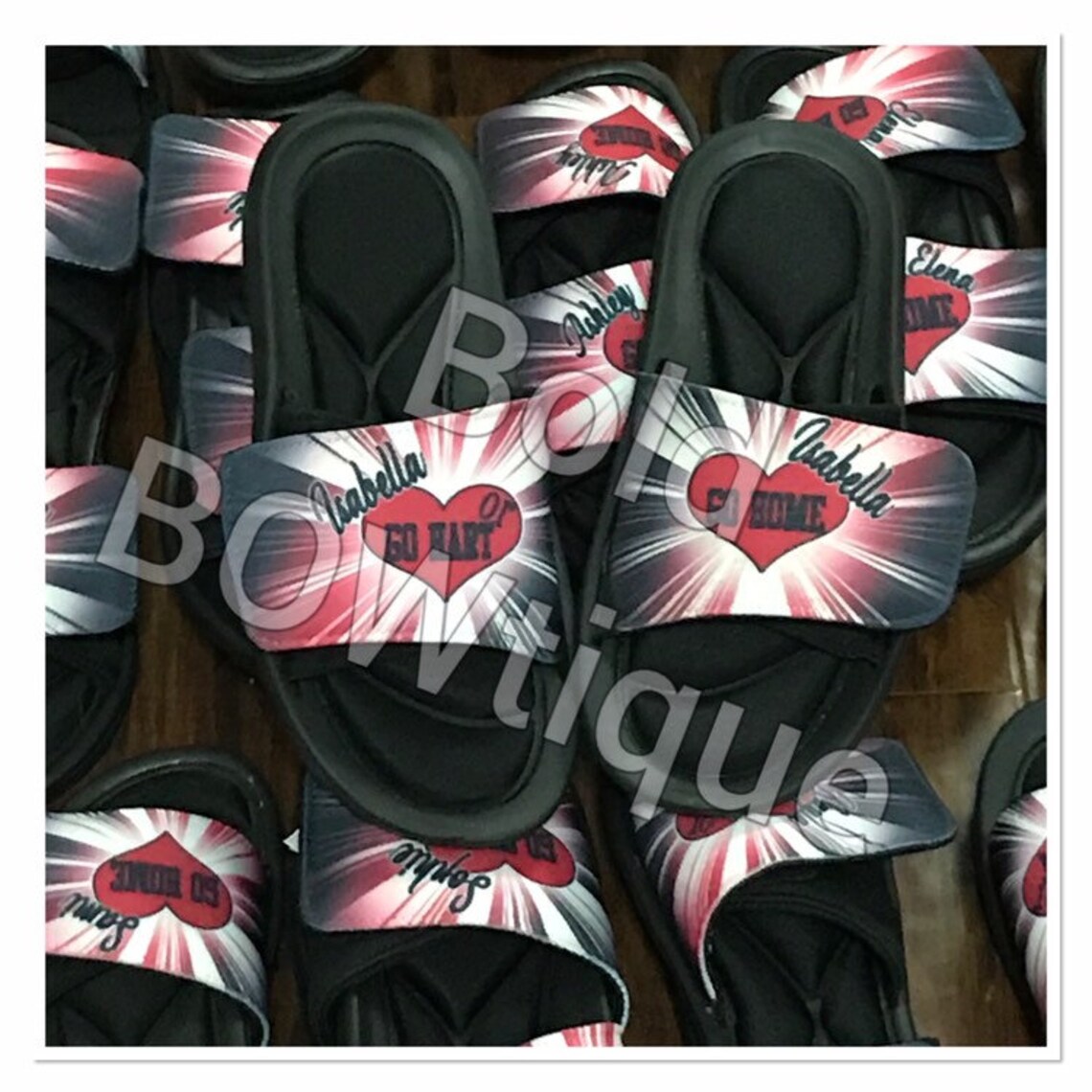 New Style! Custom Sandals, Custom Dance Slides, Slides With Name ...