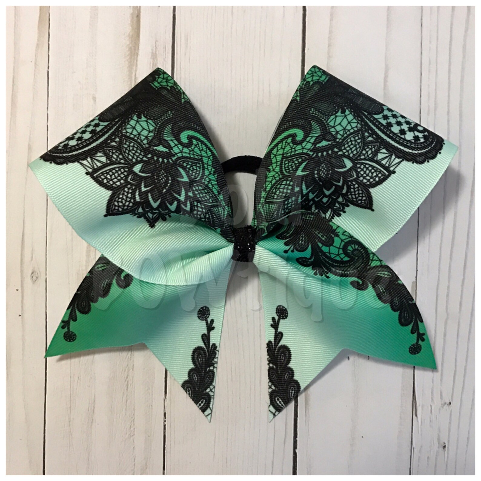 Gorgeous Lace Cheer Bow. Available in Any Color Also Available in ...