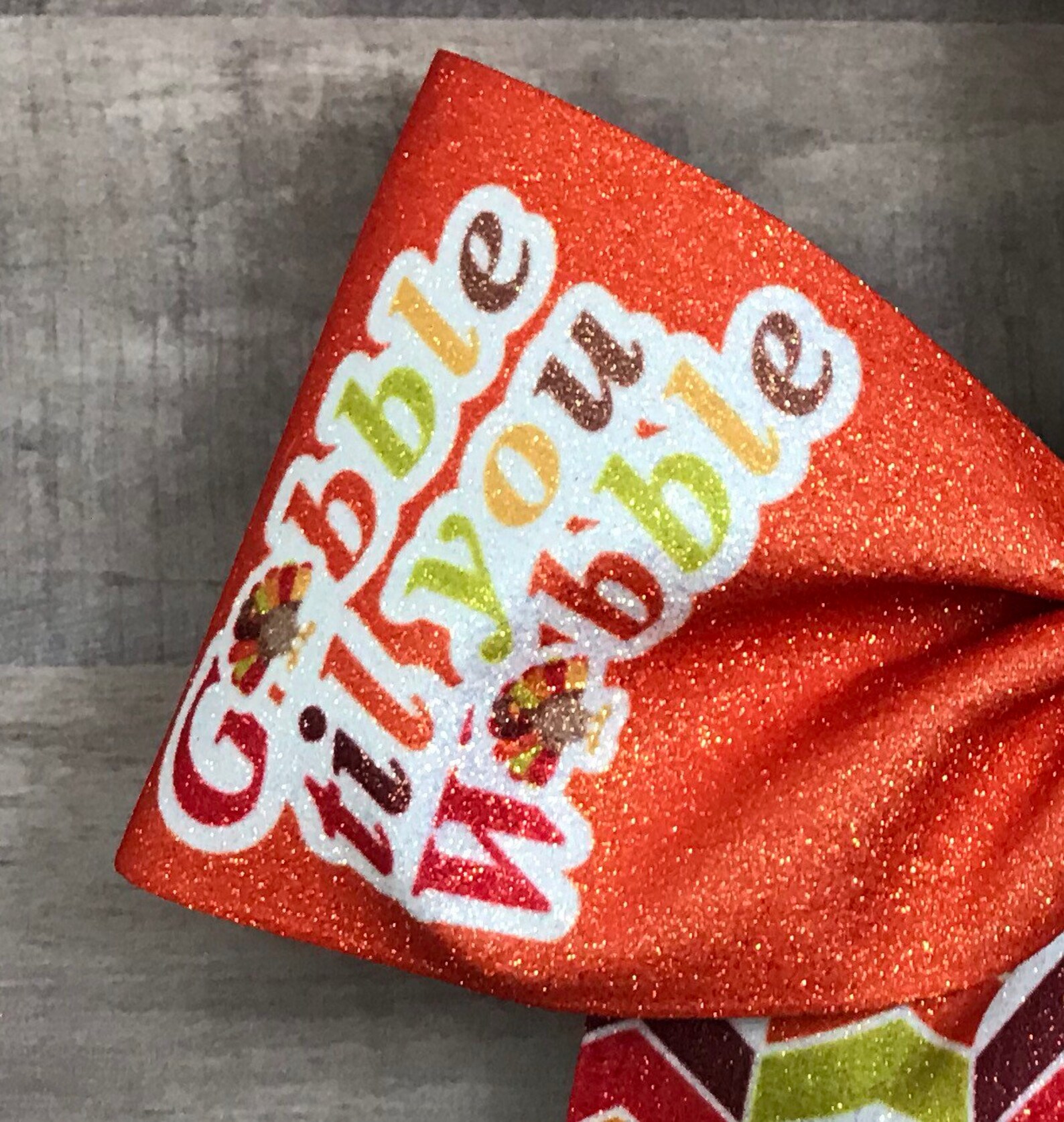 Turkey Bow, Gobble Till You Wobble, Fall Clothing, Fall Bow, Glitter ...