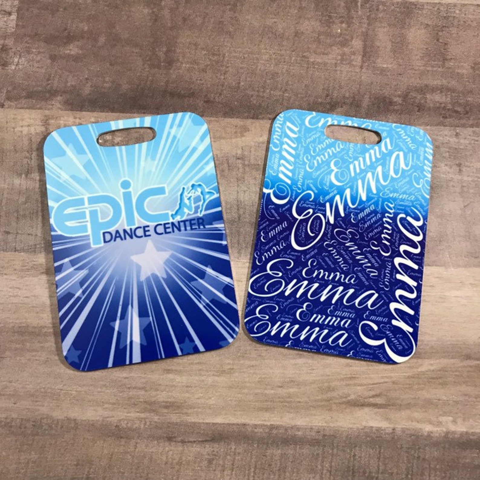 Custom Printed Luggage Tag Custom Metal Double Sided Bag / - Etsy