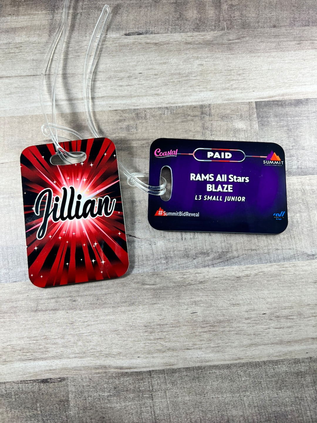 Custom End of the Season Cheer Luggage Tags. Please Provide Date and ...