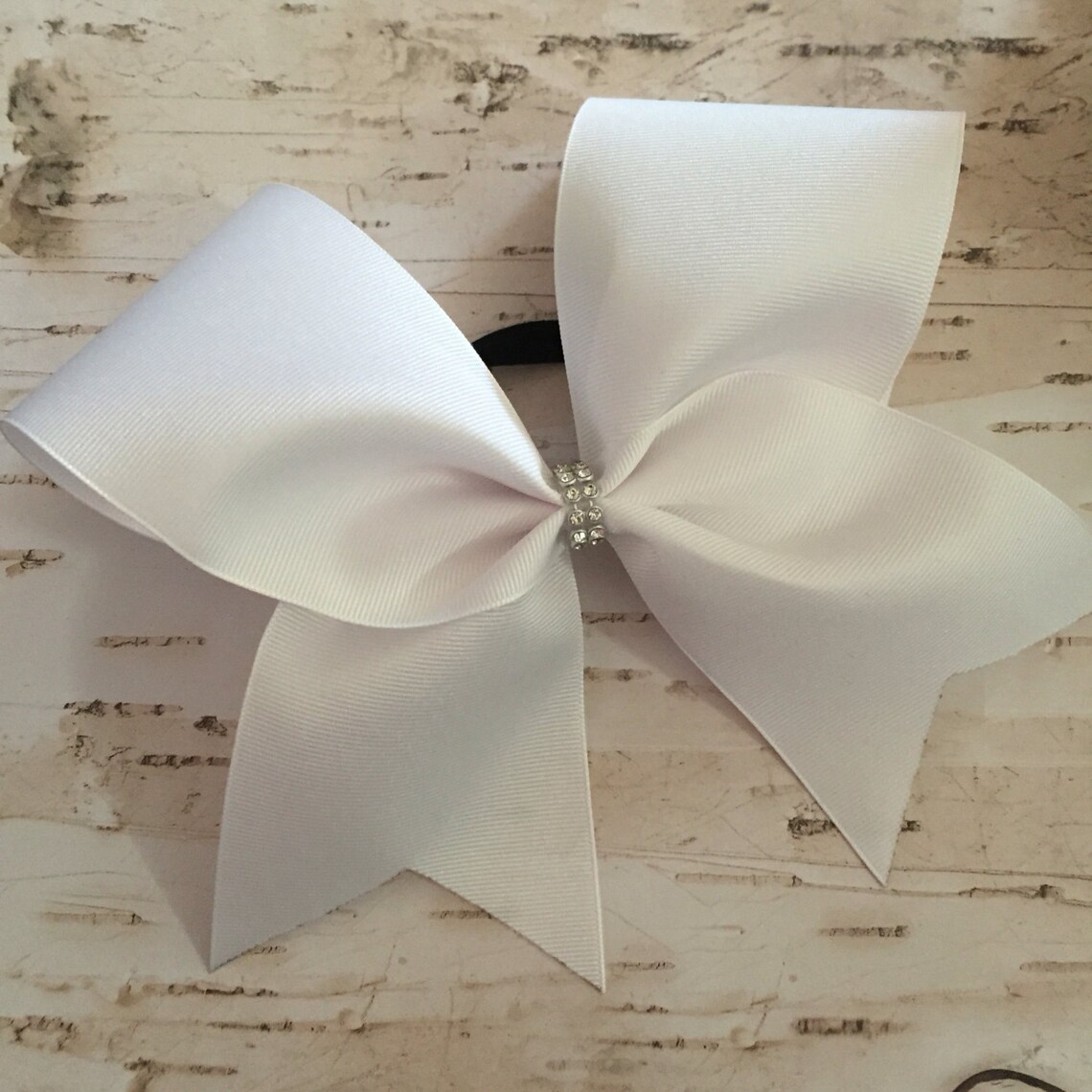 Classic White Cheer Bow Simple Bow Cheap Cheer Bow Bling - Etsy