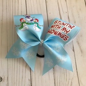 Stuntin With My Snowmies, Snowman Cheer Bow. Perfect Gift for Your Pod ...