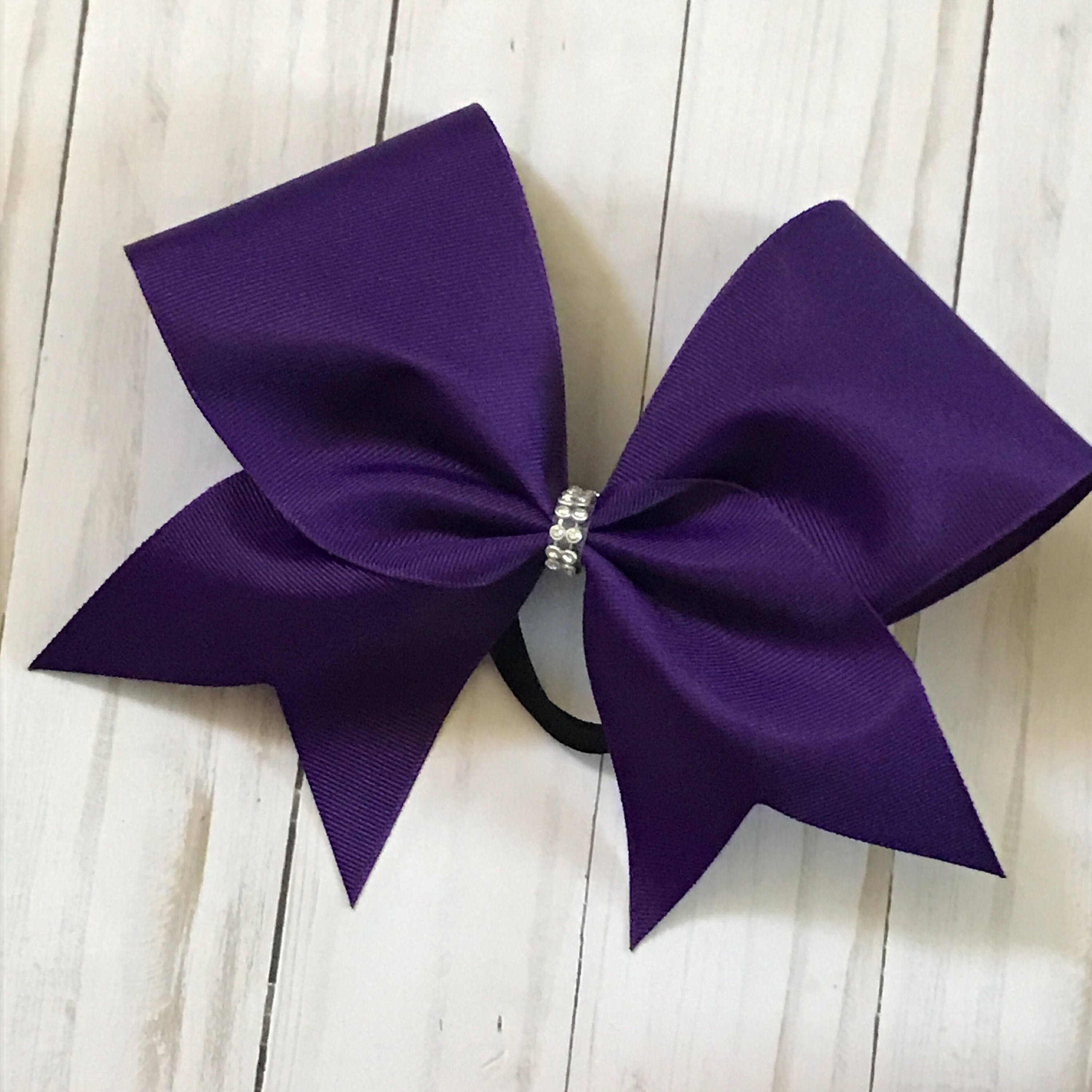 Classic, Purple Cheer Bow, Simple Bow, Cheap Cheer Bow, Bling ...