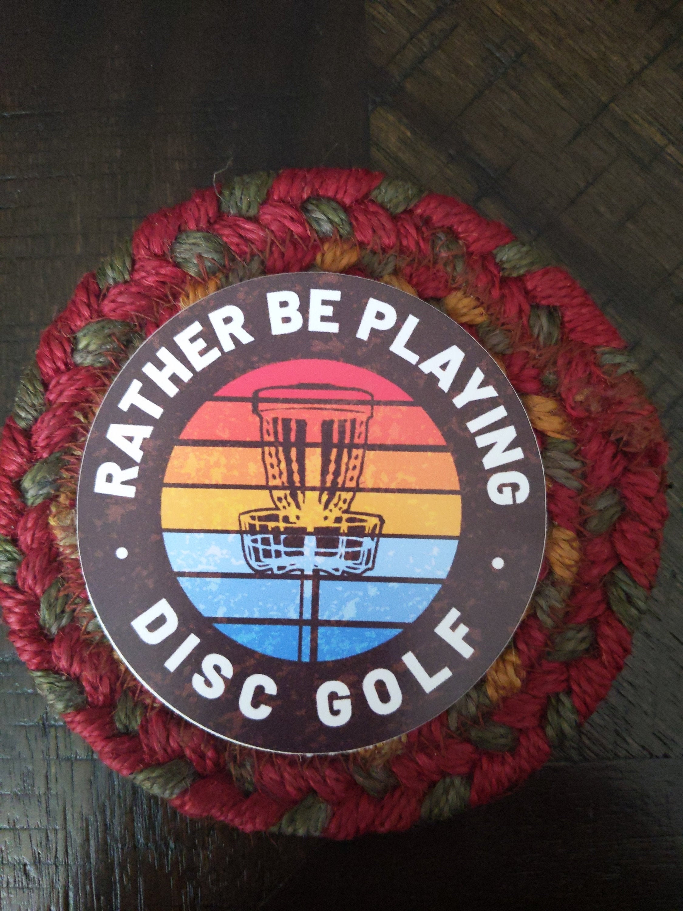 Rather Be Playing Disc Golf sticker | Etsy