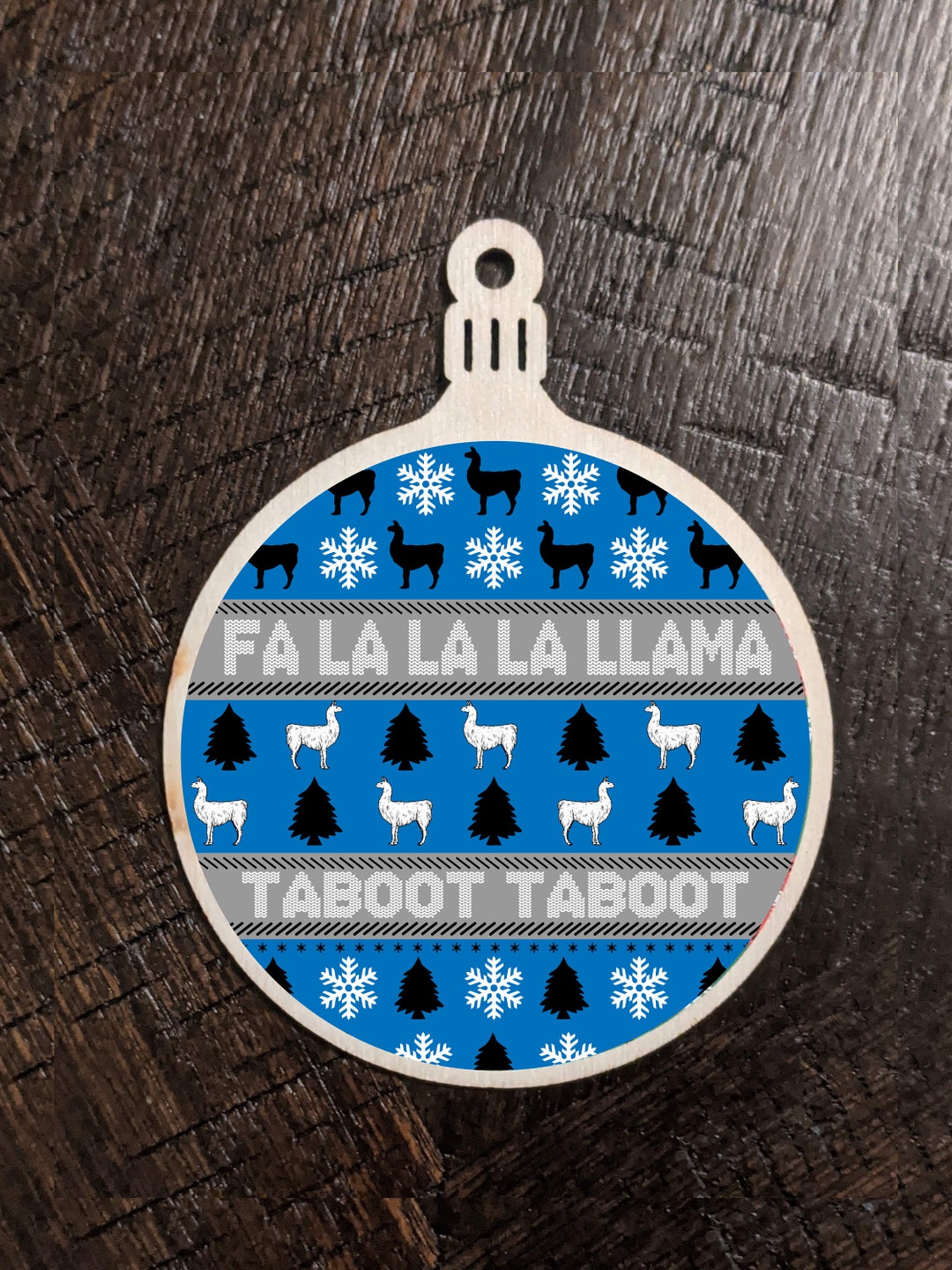 Adornos navideños Phish Llama Taboot - Etsy España