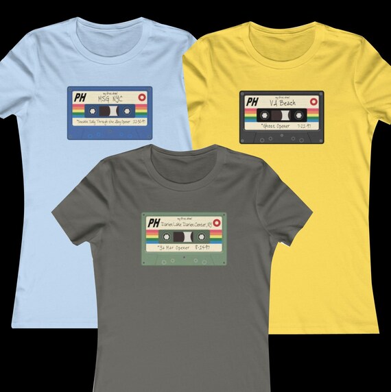 Custom LADIES Phish First Show Tape Shirt | Etsy
