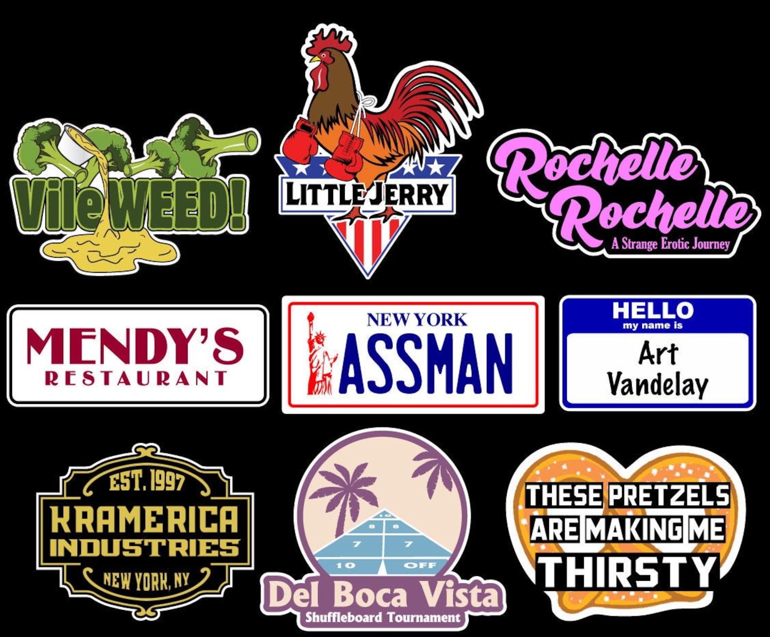 SEINFELD Sticker Pack - Etsy