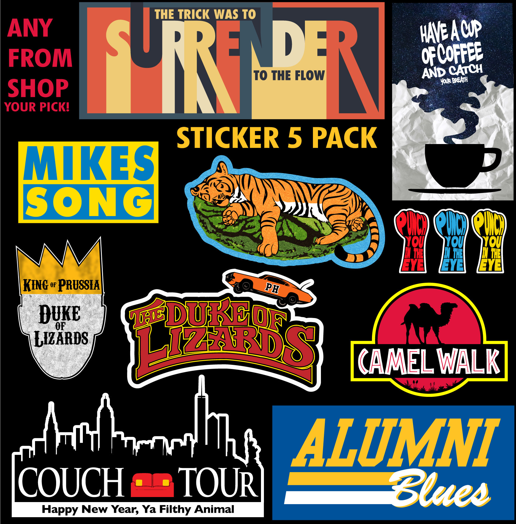 Sticker 5 Pack Any From Shop Your Pick - Etsy