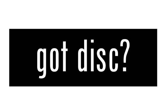 Got Disc White Vinyl Sticker - Etsy