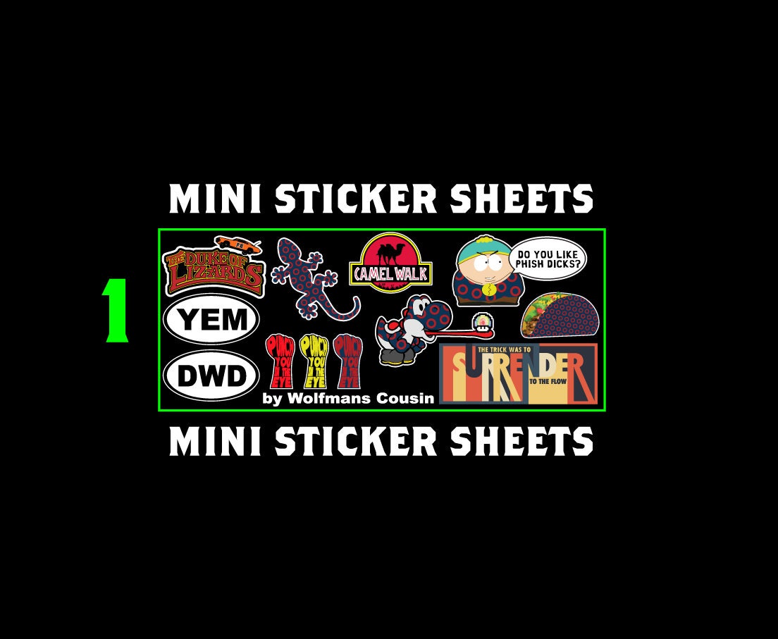 Mini Sticker Sheet 3 OPTIONS - Etsy