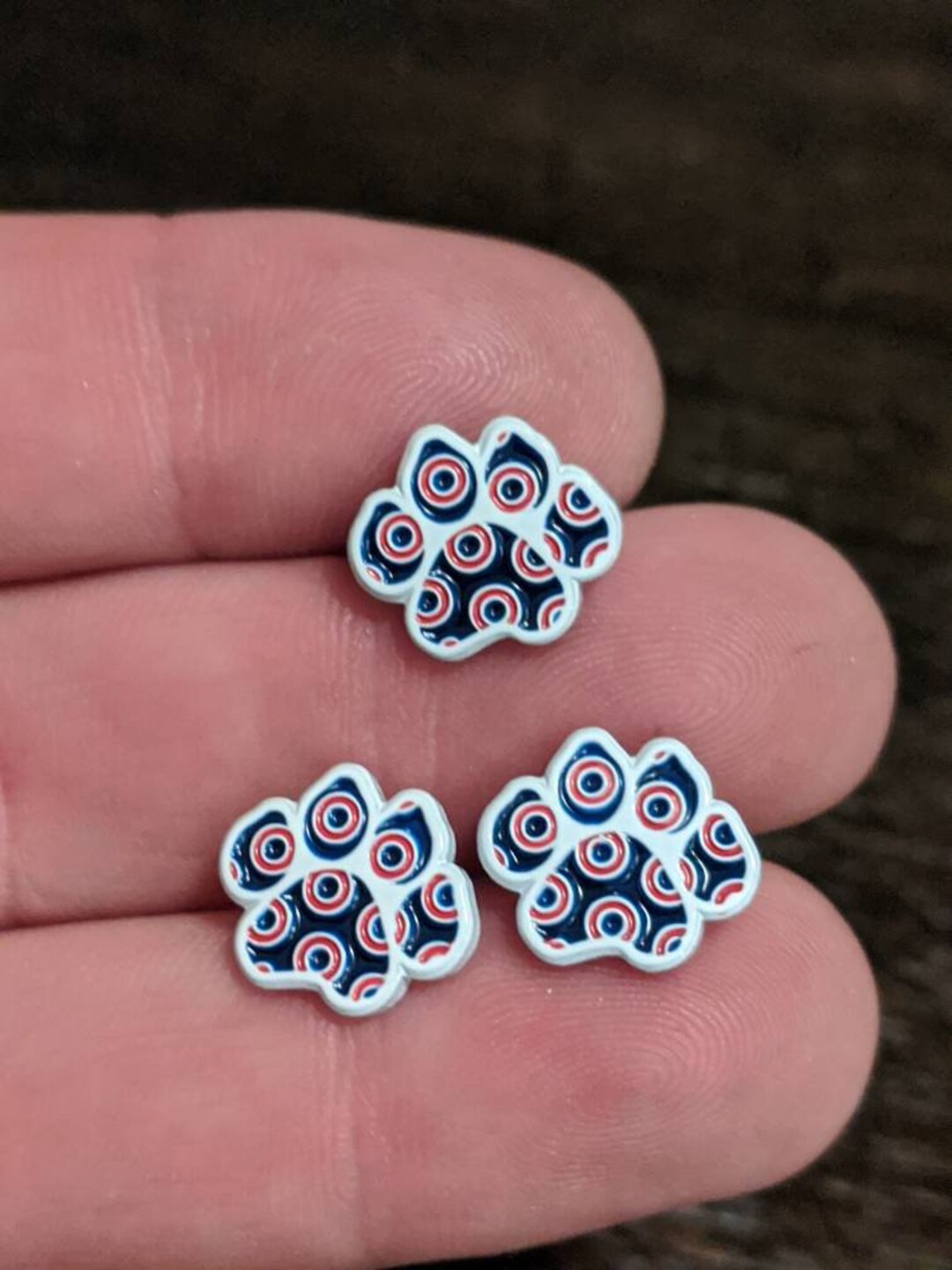 Mini Phish Dog Paw Pin - Etsy