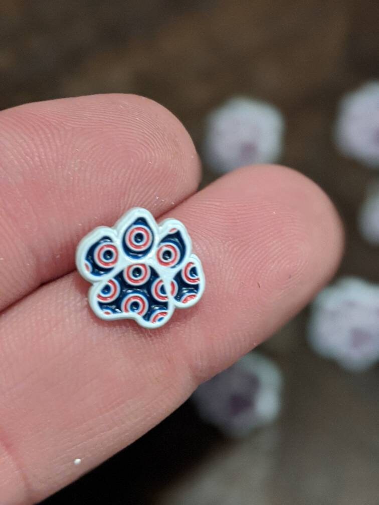 Mini Phish Dog Paw Pin | Etsy