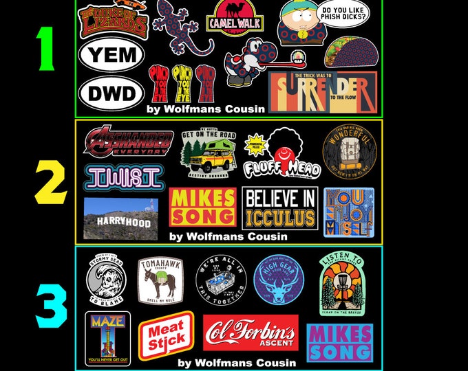 Phish Sticker Sheet - Etsy