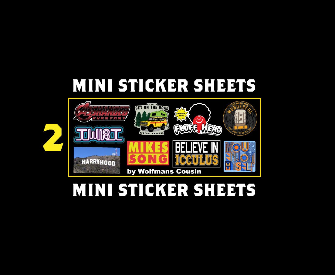 Mini Sticker Sheet 3 OPTIONS - Etsy
