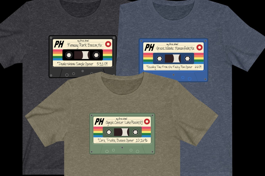 CUSTOM Phish First Show Tape Shirt - Etsy