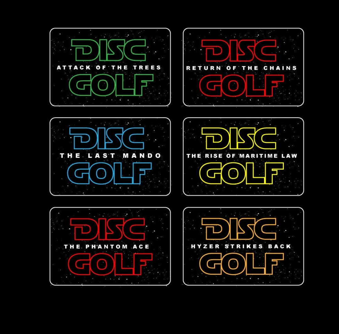 Disc Golf Star Wars 6 Pack - Etsy