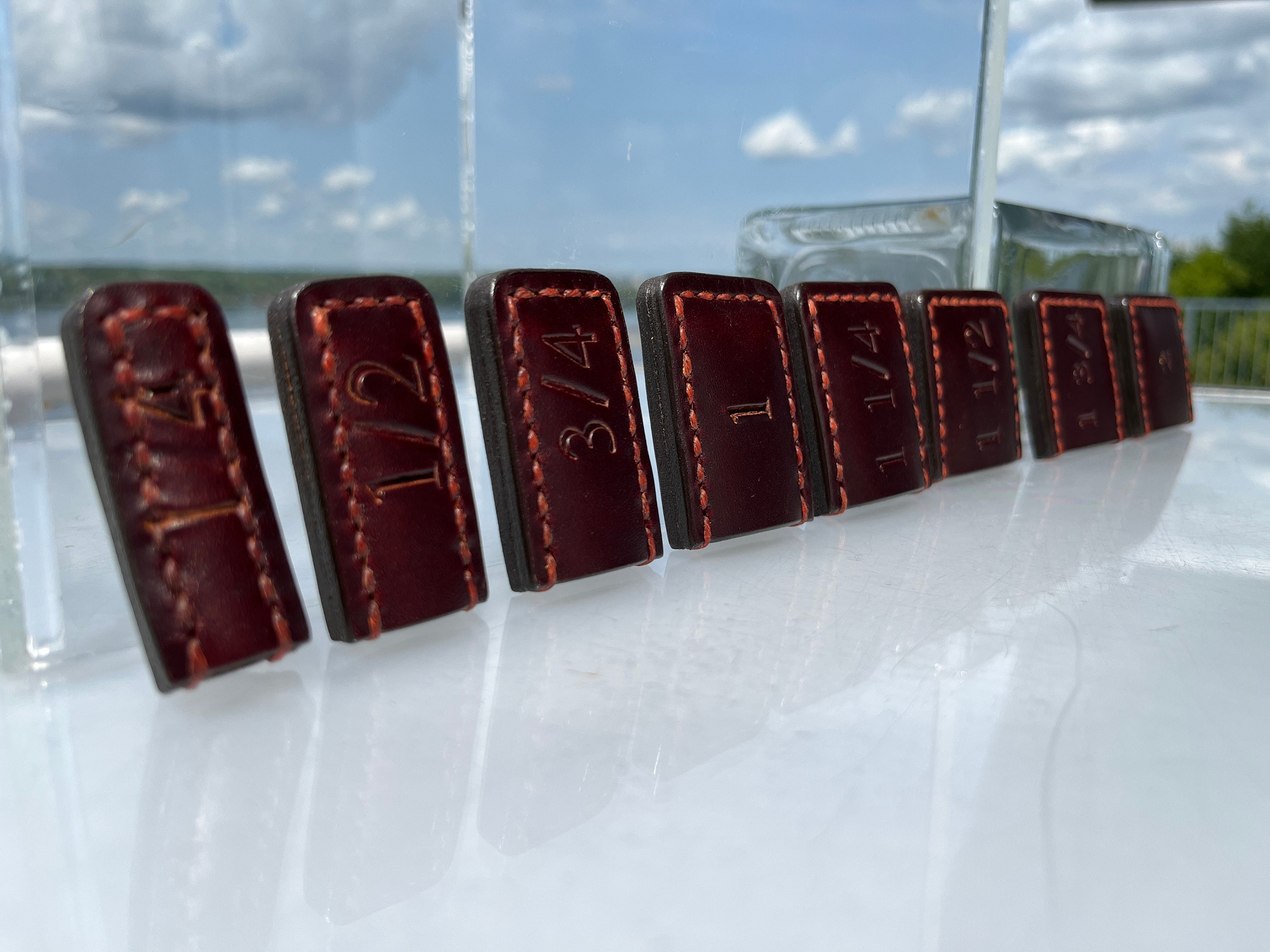 Dark Cherry Wood Heritage Leather Chisel Guards - Etsy