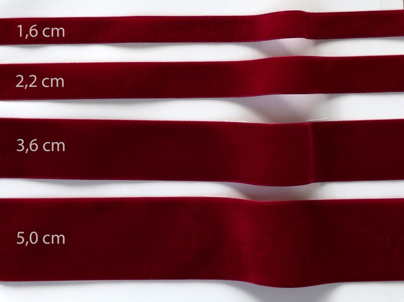 Dark Brown Velvet Ribbon in 4 Widths and 72 Colors. Swiss - Etsy