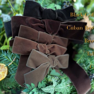 Dark Brown Velvet Ribbon in 4 Widths and 72 Colors. Swiss Quality for ...