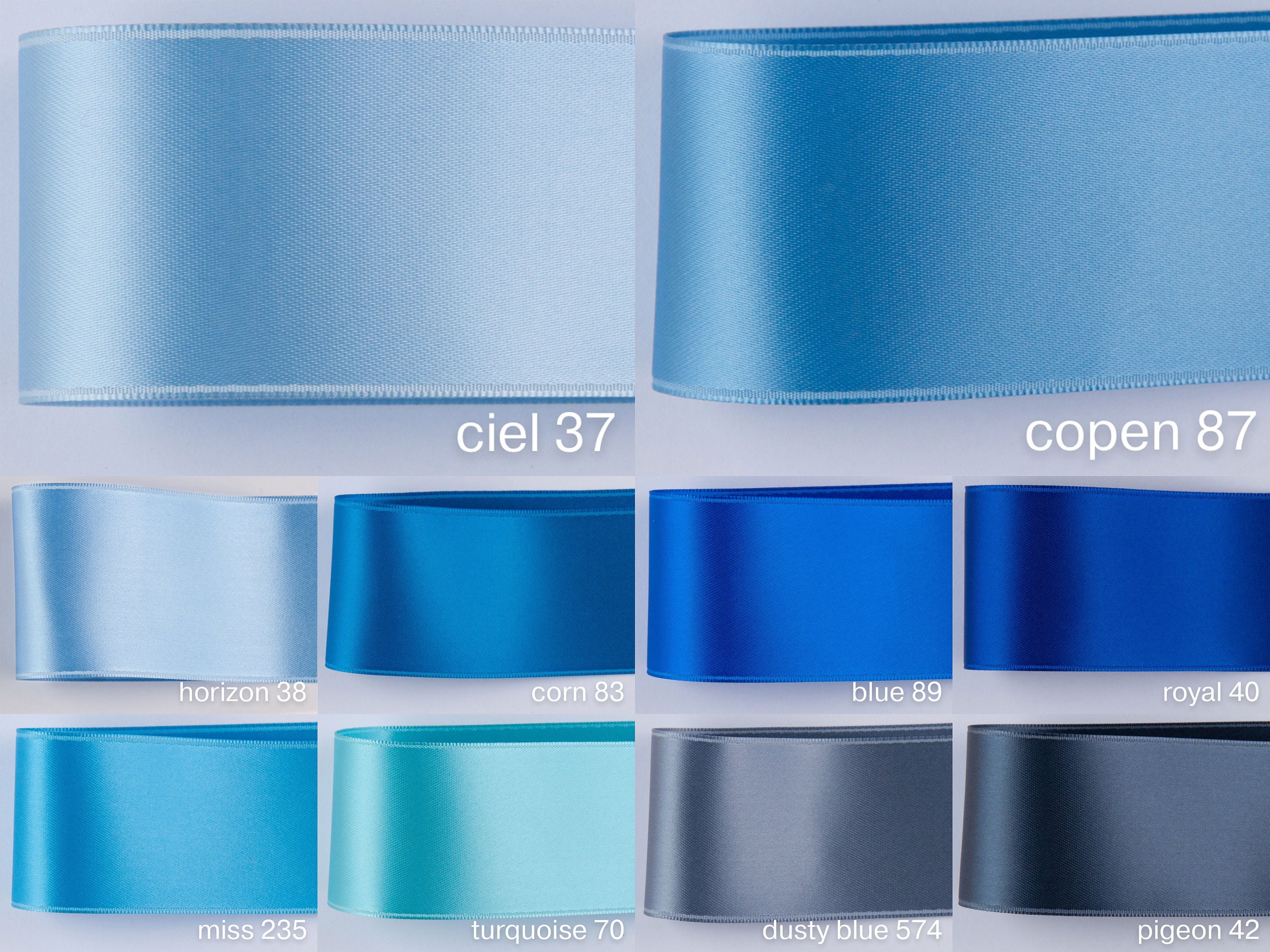 Satin Ribbon 100 Colors 7 Widths. Swiss Quality. Tailoring Handicrafts Decorating Floristry Gifts. Light Blue Baby Blue Sky Blue. Etsy UK