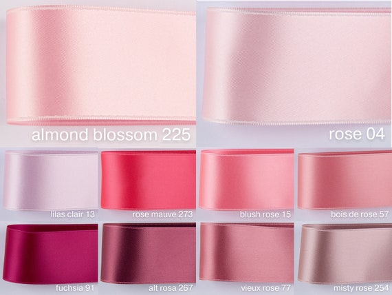 Pink Satin ribbon 7 widths from 1 2 inch in 100 colours. Swiss quality for tailoring crafts deco gifts wreaths floristry Christmas Etsy Mexico