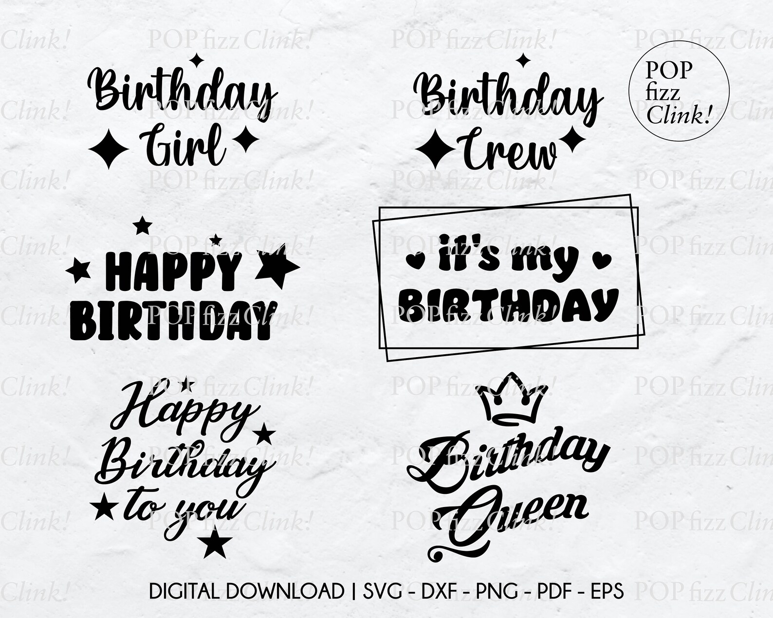 Birthday Svg Bundle Happy Birthday Svg Cut File Birthday - Etsy